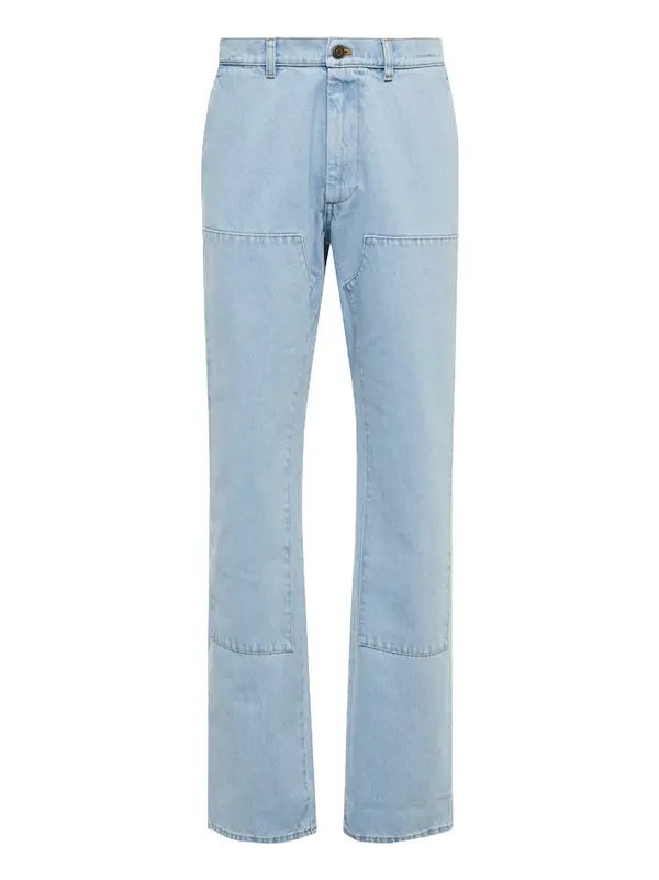 WINNIE N.Y.C Patchwork Straight Jeans - Blue