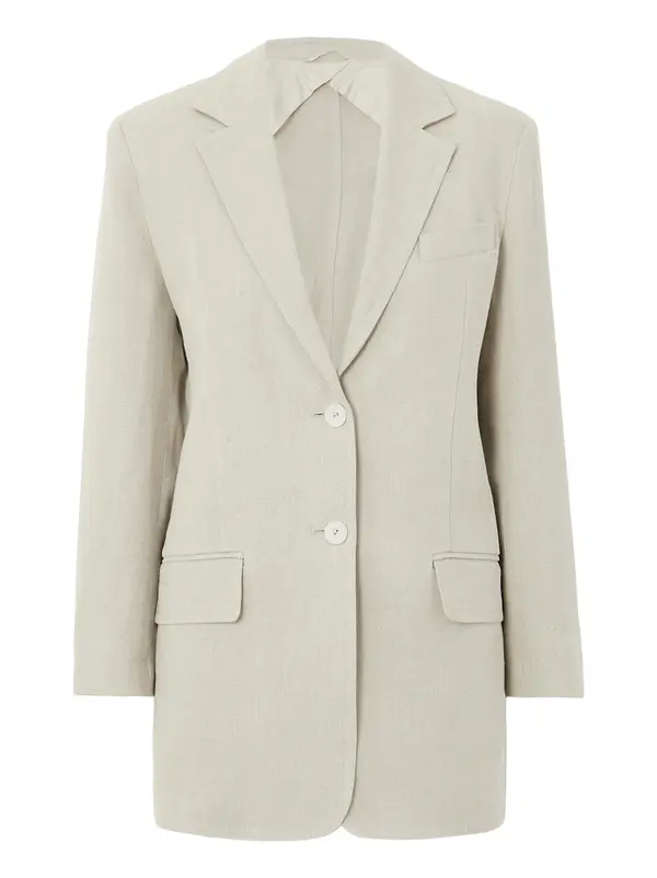 Max Mara Adelchi Linen Blazer - Neutrals