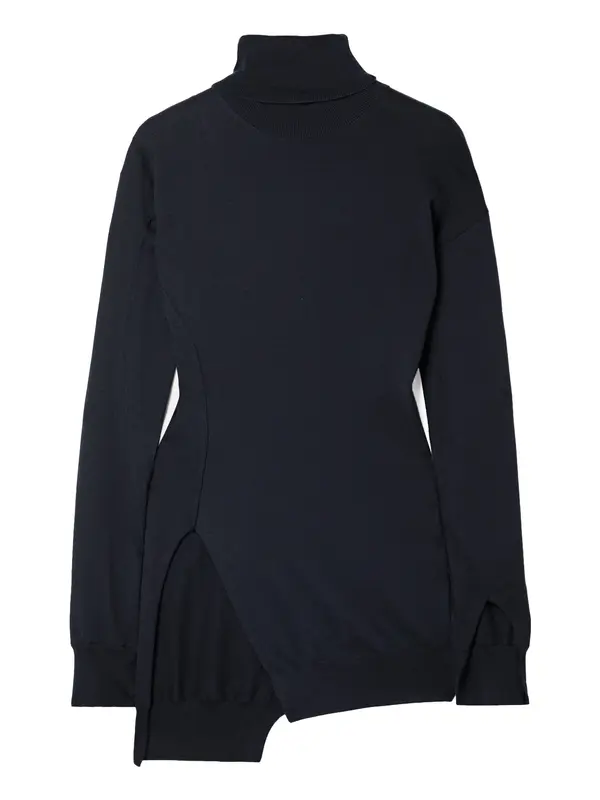 THE ROW Nomi Cashmere Turtleneck Sweater - Blue