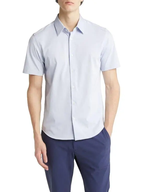 Theory Irving Short Sleeve Button-up Shirt - Olympic - Yjy