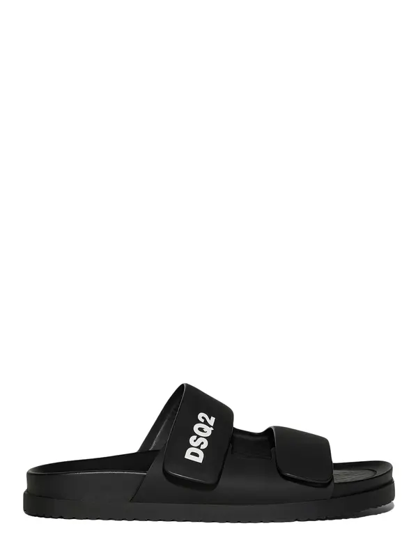 Dsquared2 Touch-strap Calf-leather Sandals - Black