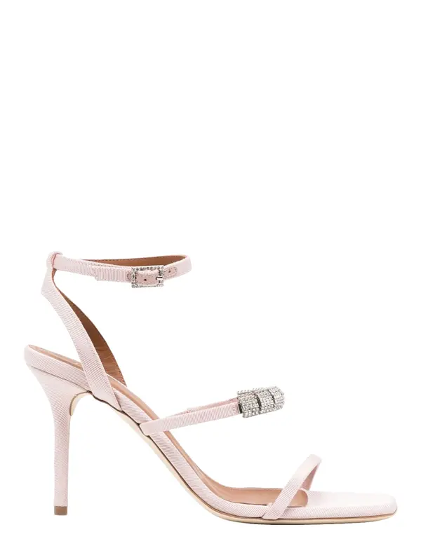 MALONE SOULIERS 70mm Crystal-embellished Sandals - Pink