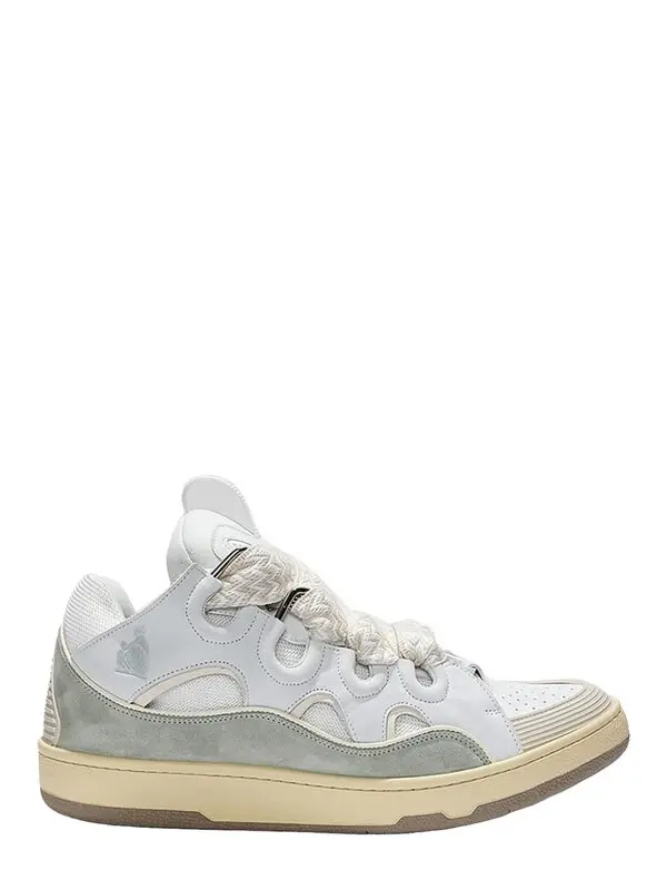 LANVIN Curb Leather Sneakers - White