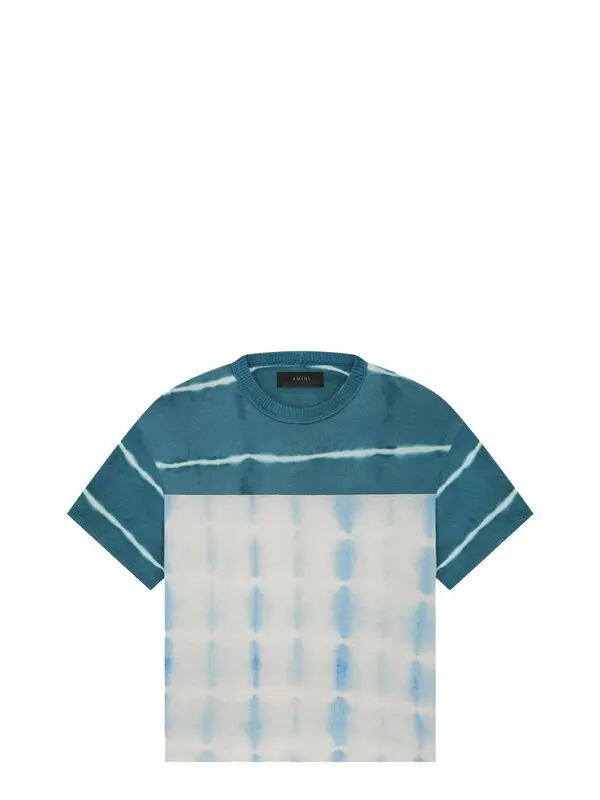 Amiri Tie-dye Wool-cashmere Blend Sweatshirt - Blue