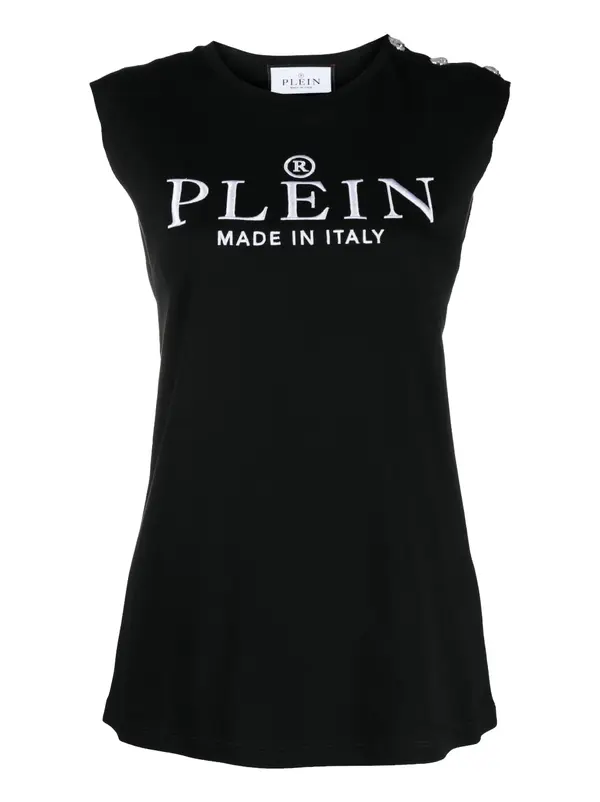Philipp Plein Logo-print Tank Top - Black
