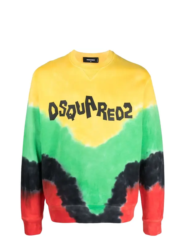 Dsquared2 Logo-print Cotton Sweatshirt - Yellow