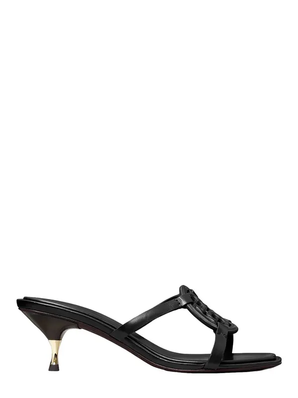 Tory Burch Geo Bombé Miller 55mm Leather Sandals - Black