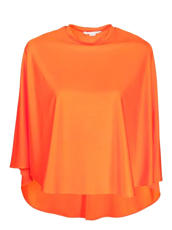 Stella McCartney Draped High-low Blouse - Orange