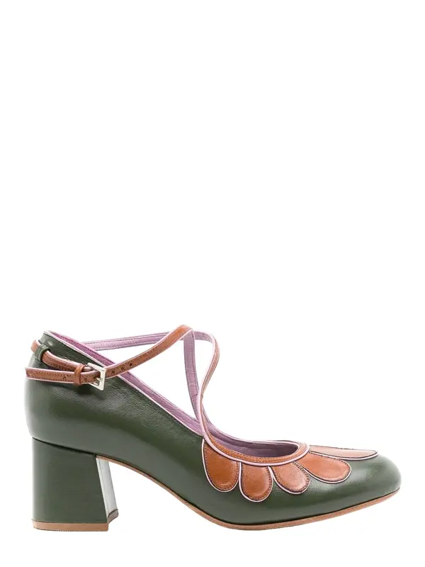 STUDIO CHOFAKIAN Belis 50mm Pumps - Green