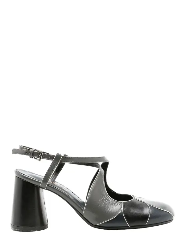 STUDIO CHOFAKIAN Ethel 65mm Crossover-strap Pumps - Grey