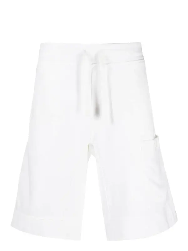 TEN C Side Patch-pocket Drawstring Shorts - White