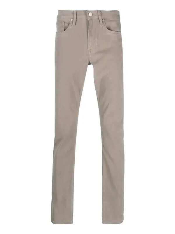 FRAME Straight-leg Chino Trousers - Grey
