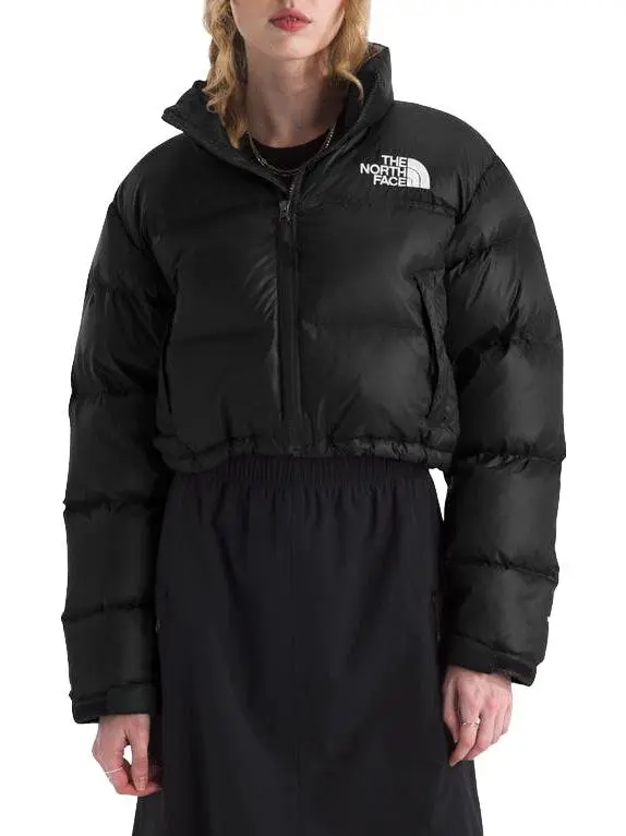 The North Face Nuptse Water Repellent Short Puffer Jacket - Tnf Black/tnf Black R