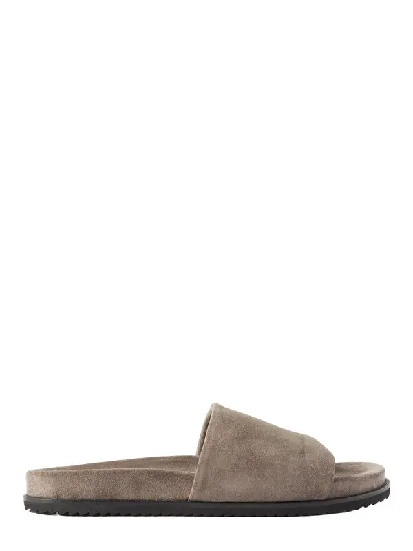 Mr P. David Regenerated Suede Evolo® Sandals - Brown
