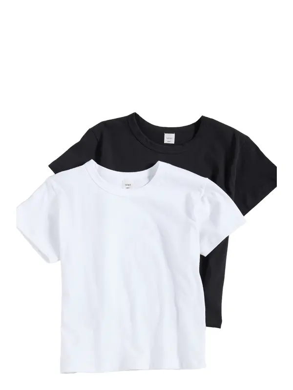 LESET Margo Tee 2 Pack - White/black