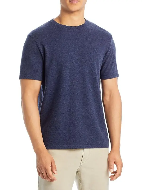 FRAME Duo Fold Tee - Heather Dark Blue