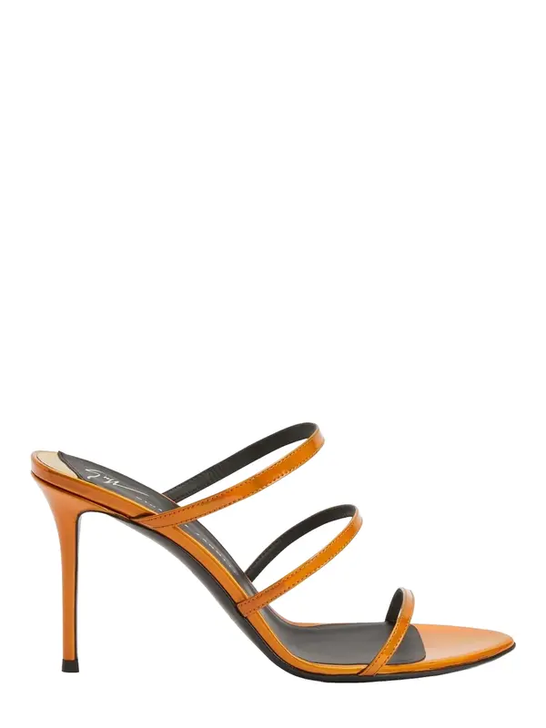 GIUSEPPE ZANOTTI 105mm Alimha Strappy Sandals - Orange