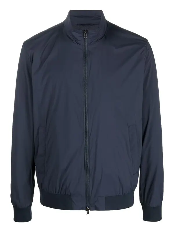 Herno Lightweight Bomber Jacket - Blue