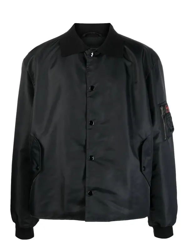 Raf Simons Collared Bomber Jacket - Black
