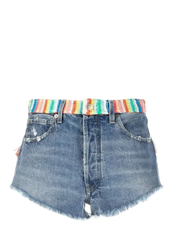 Alanui Denim Shorts - Blue