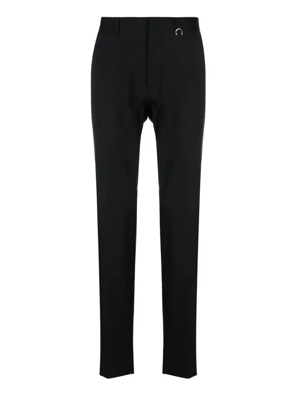 John Richmond Embellished Side-stripe Tailored Trousers - Black