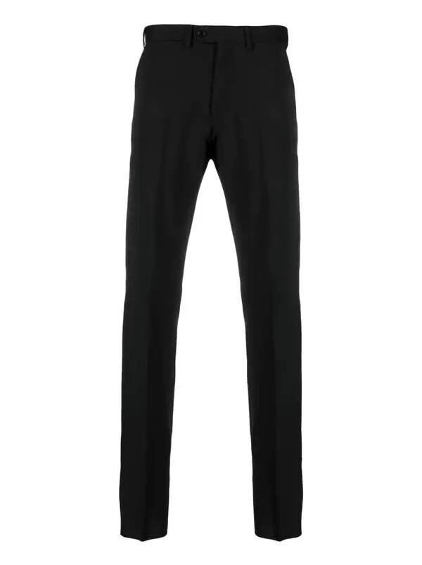 Emporio Armani Tailored Straight-leg Chinos - Black