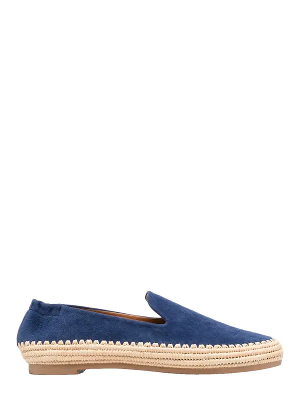 Clergerie Calf Suede Slippers - Blue