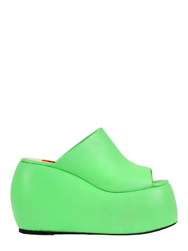SIMONMILLER Bubble 100mm Wedge Sandals - Green
