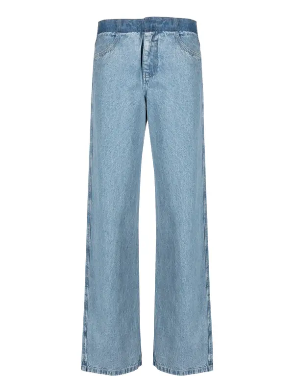 Christopher Esber Deconstruct Straight-leg Jeans - Blue