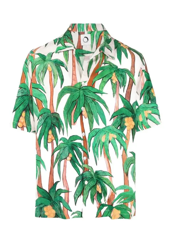ENDLESS JOY Palm Tree-print Shirt - Multicolour