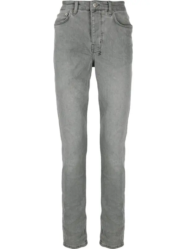 Ksubi Mid-rise Stonewashed Jeans - Grey
