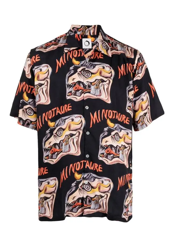 ENDLESS JOY Minotaure Short-sleeve Shirt - Black
