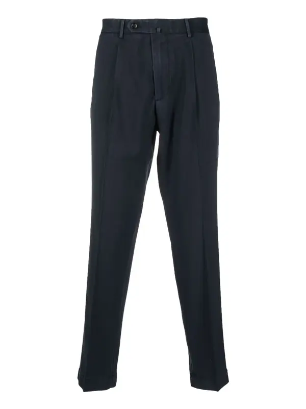 DELL'OGLIO Tapered-leg Tailored Trousers - Blue