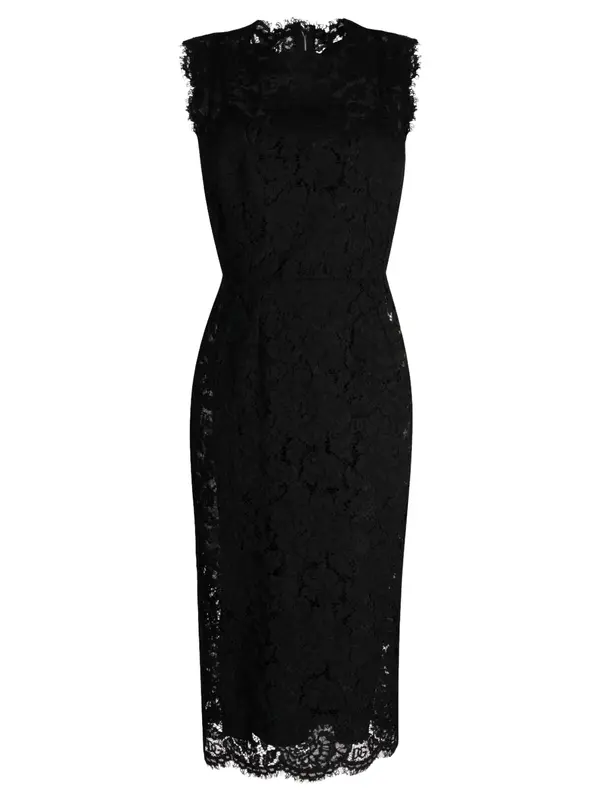Dolce & Gabbana Lace-overlay Dress - Black