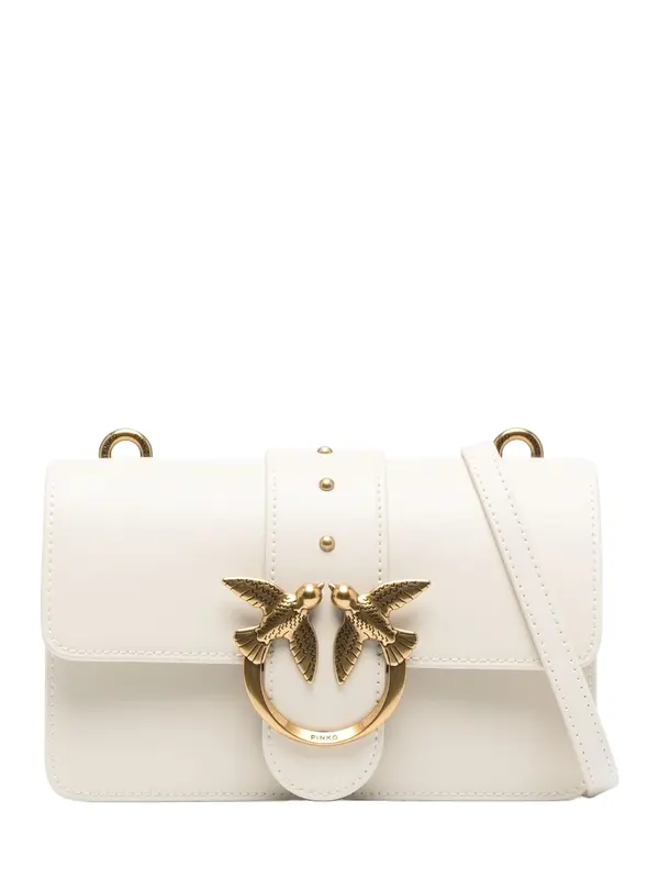 Pinko Mini Love One Shoulder Bag - White