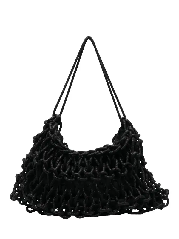 Alienina Nadia Interwoven Shoulder Bag - Black