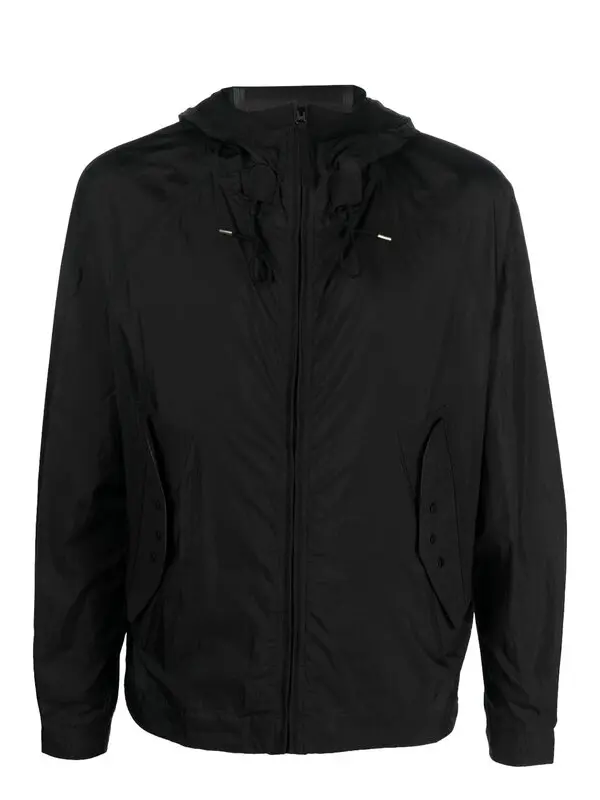 TEN C Hooded Lightweight Jacket - Black