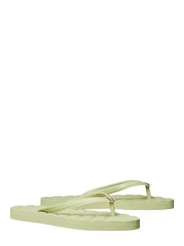 Tory Burch Kira Quilted Flip Flop Sandals - Pistachio