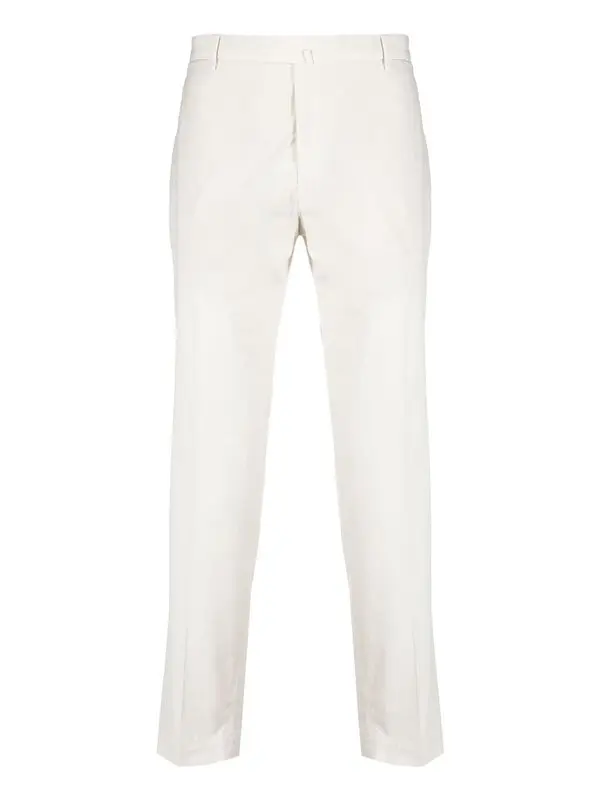 DELL'OGLIO Slim-cut Chino Trousers - Neutrals