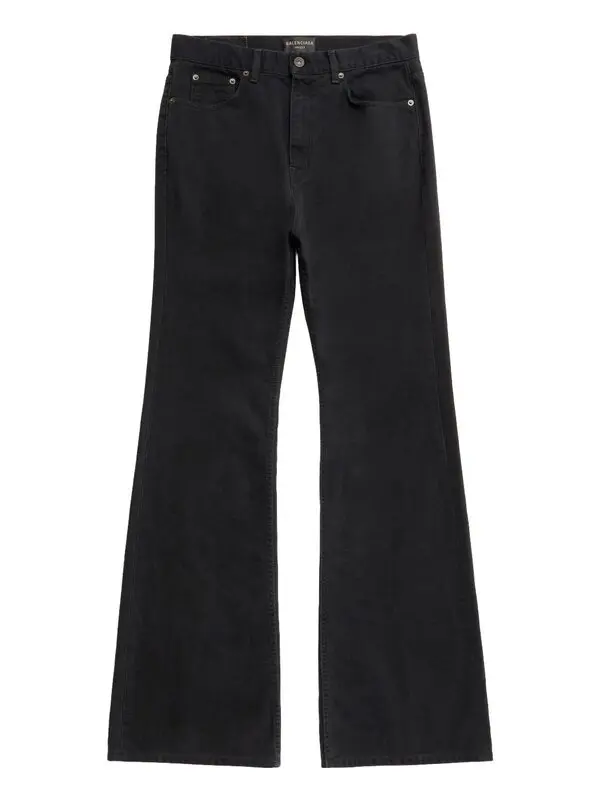 Balenciaga Low-rise Flared Jeans - Black