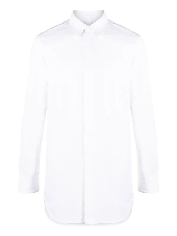 JIL SANDER Long-sleeve Cotton Shirt - White