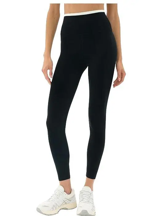 Splits59 Dual High-waist Airweight 7/8 Leggings - Black/creme