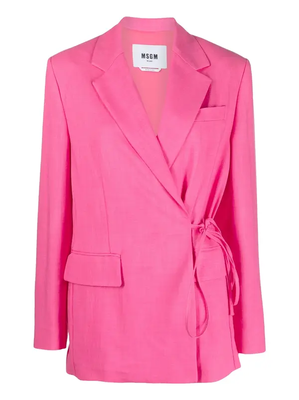 MSGM Wrap Blazer - Pink