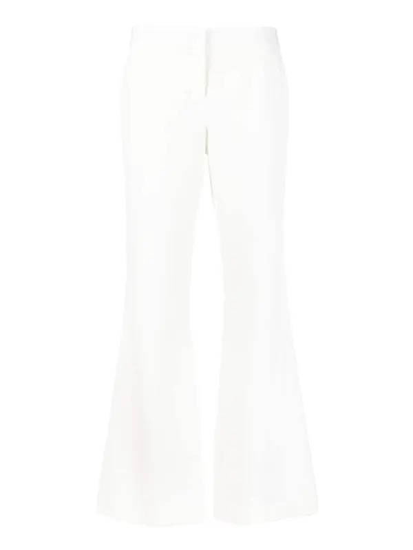 Prabal Gurung High-waisted Flared Trousers - White