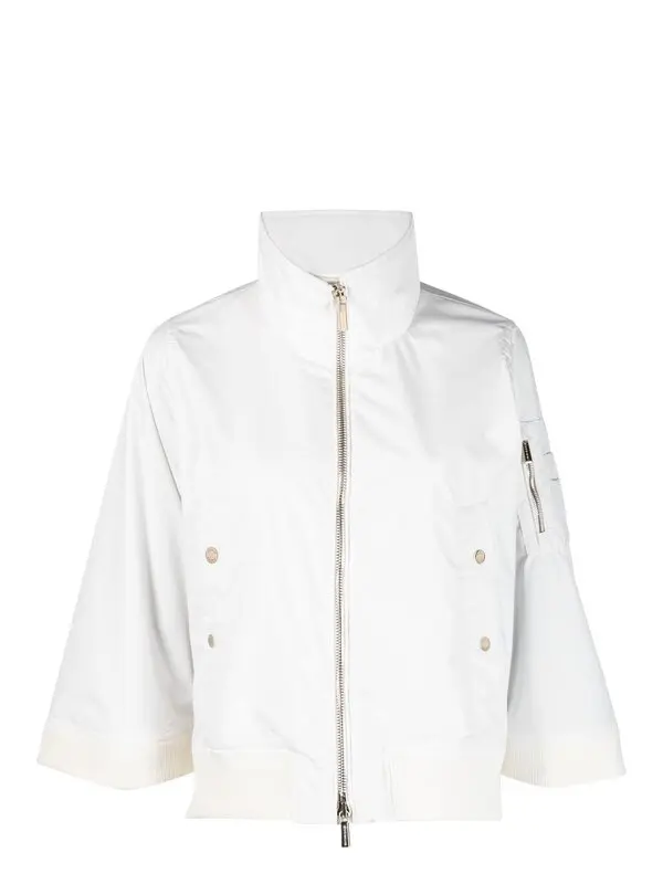 MOORER Zip-up Jacket - White