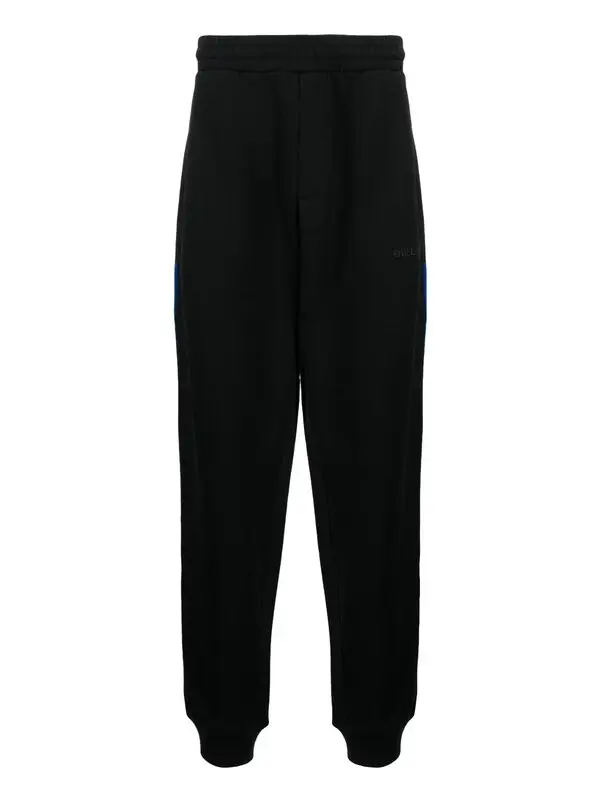 Helmut Lang Logo-embroidered Cotton Track Pants - Black