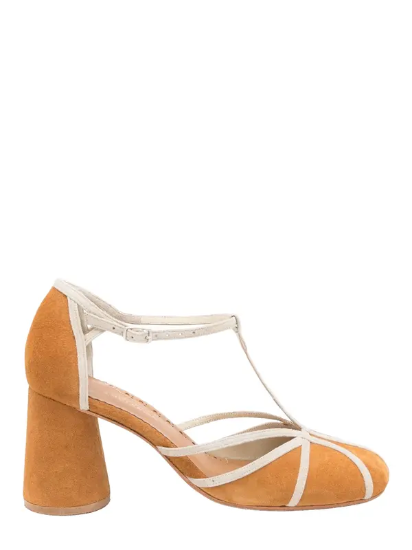 STUDIO CHOFAKIAN 75mm Clementine Pumps - Brown