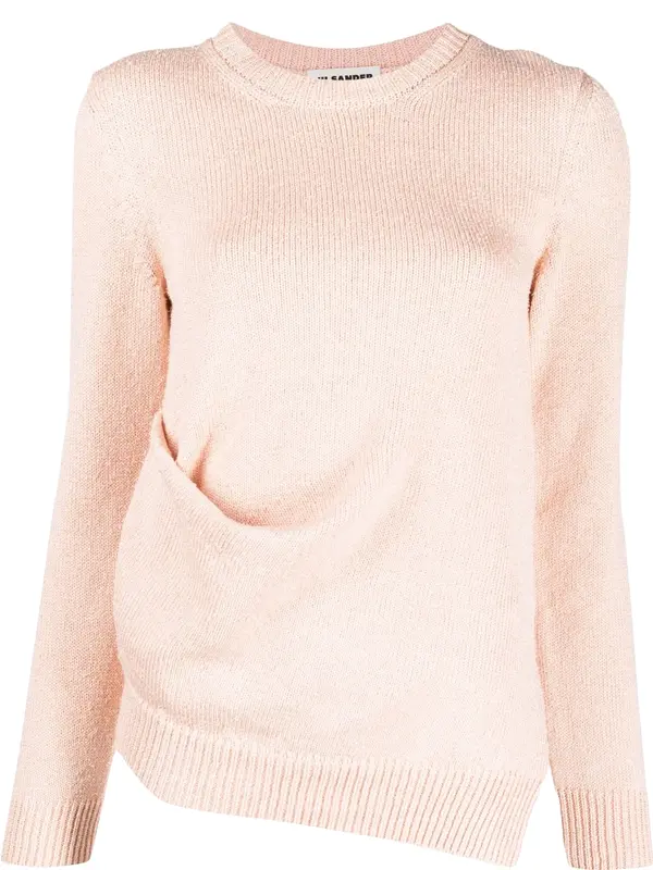 JIL SANDER Fine-knit Long-sleeve Jumper - Pink