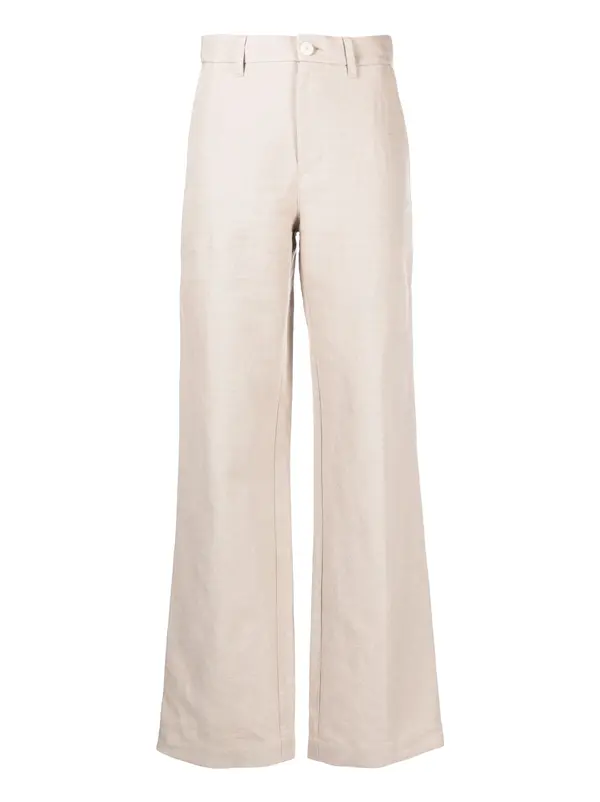A.p.c. High-waist Wide-leg Trousers - Neutrals