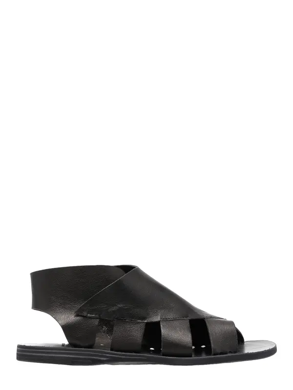 Officine Creative Itaca 15mm Leather Sandals - Black